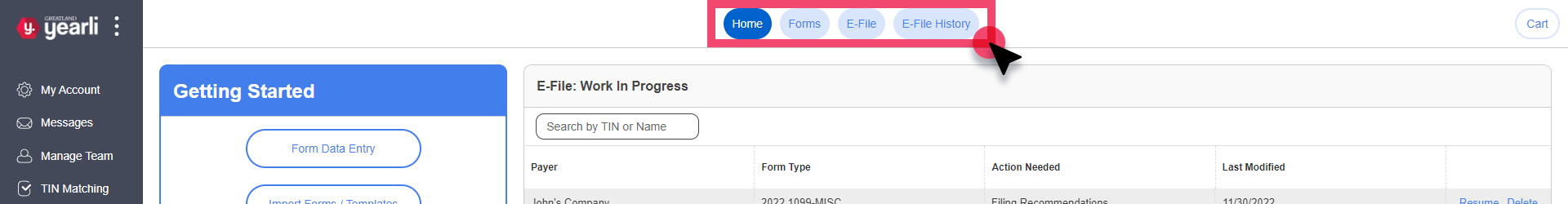 Understanding the Home Page – Yearli Quick Start Guide