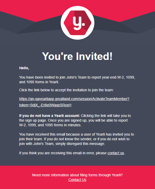 Team Set-Up – Yearli Quick Start Guide