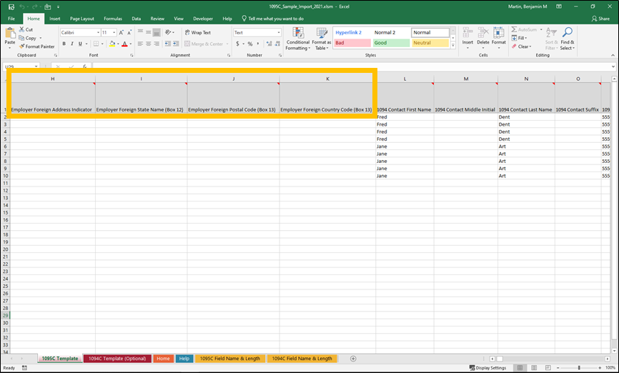 Preparing Your 1095 Import Template – Yearli Quick Start Guide